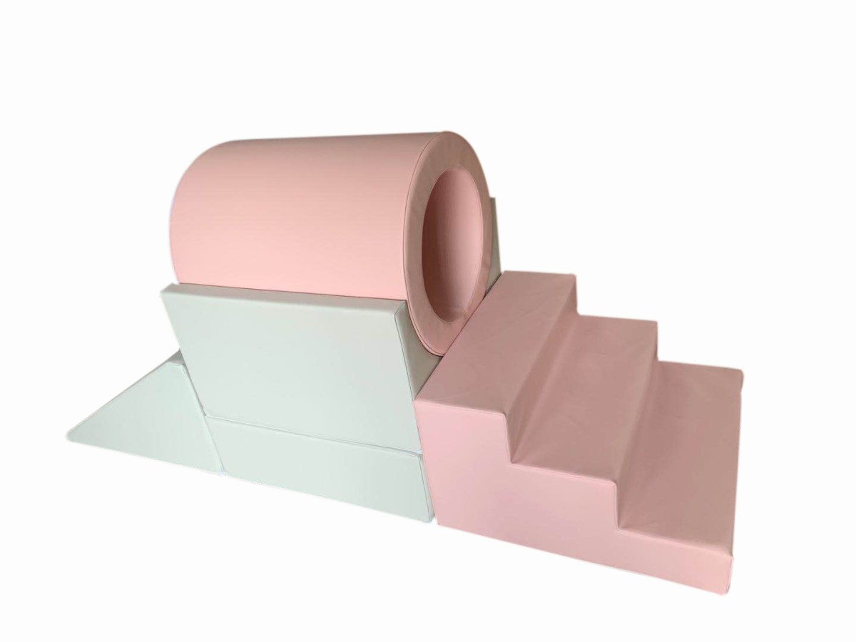 Free shipping Soft Play Set – Step Tunnel Slide Set RT-013A – CITFUN