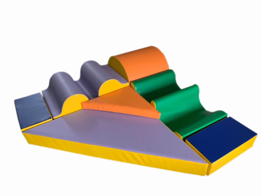 Free shipping Soft Play Set – Step Tunnel Slide Set RT-013A – CITFUN